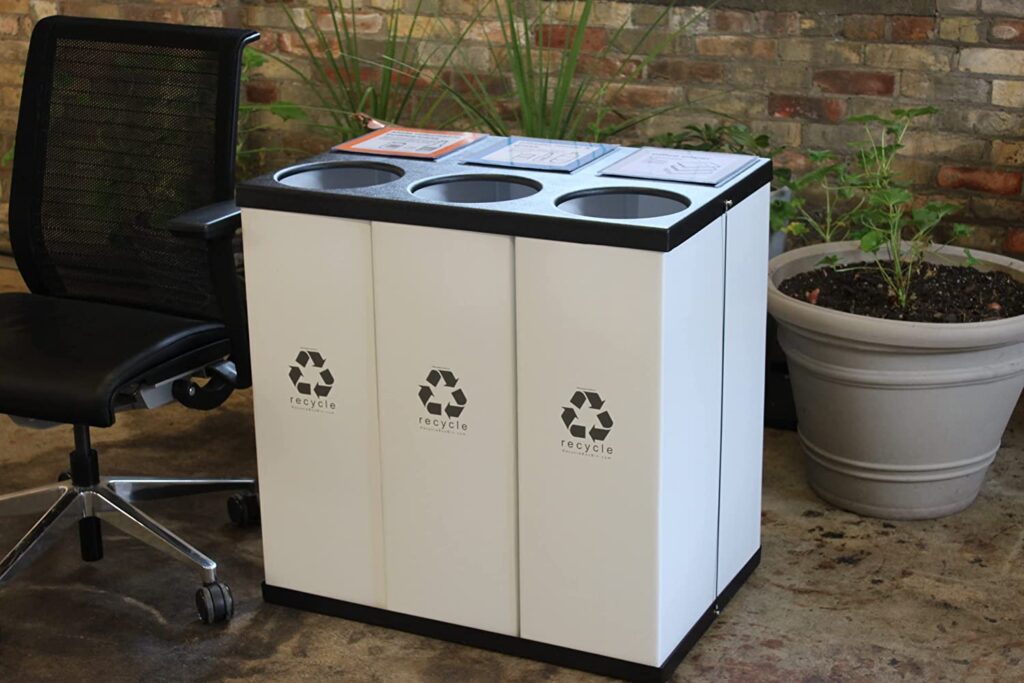 Triple Recycling Bin | RecycleBoxBin By Primex