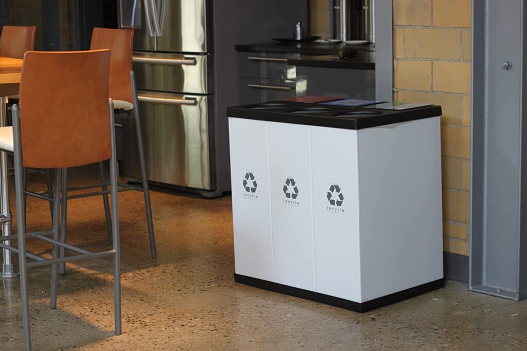 Triple Recycling Bin | RecycleBoxBin By Primex